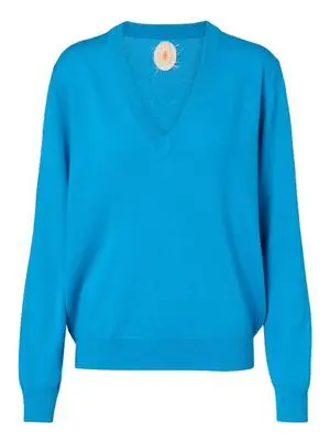 Jardin Des Orangers V-neck Cashmere Sweater - Blue
