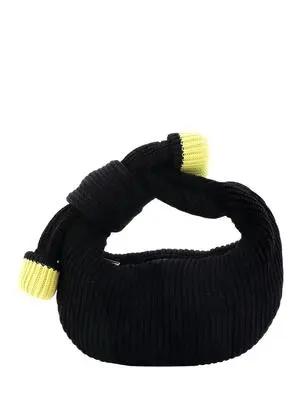 Bottega Veneta Knotted Mini Hobo Bag - Black