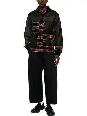 Junya Watanabe X Comme Des Garçons Check Panelled Jacket - Black