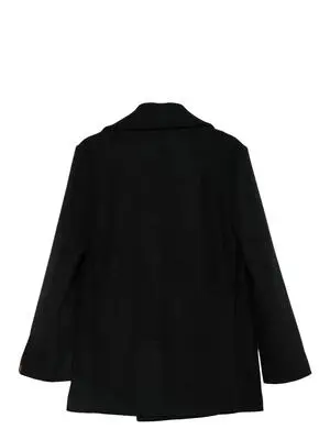 SEALUP Double-breasted Coat - Black