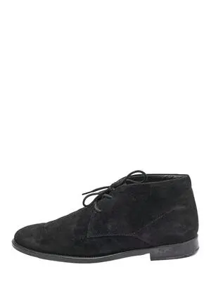 TOD'S Suede Lace-up Boots - Black
