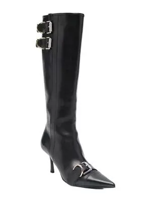 Givenchy 70mm Voyou Buckled Knee-high Boots - Black