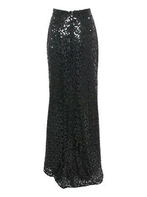 INGIE PARIS Embellished Maxi Skirt - Black