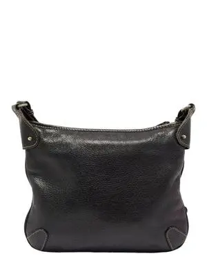 AIGNER Leather Shoulder Bag - Black