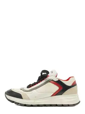 Prada Colour-block Lace-up Sneakers - Neutrals