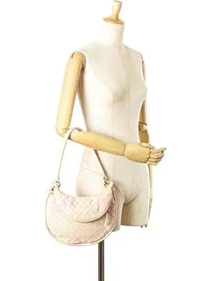 Bottega Veneta Small Nappa Intrecciato Hobo Bag - Pink