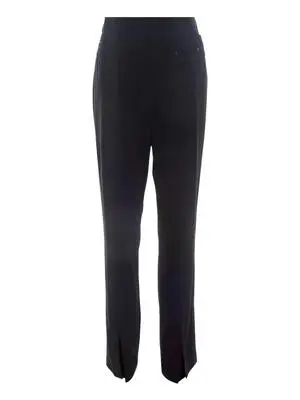 Escada Zip Slit Straight-leg Trousers - Black