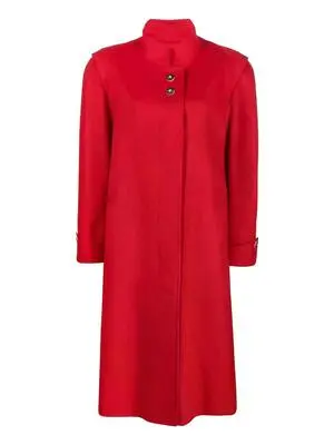 A.N.G.E.L.O. VINTAGE CULT Vintage Cult 1980s Single-breasted Wool Coat - Red