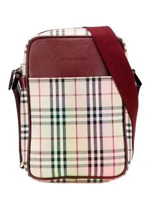 Burberry House Check Canvas Crossbody Bag - Brown
