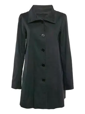 Ralph Lauren Button Cotton Coat - Black