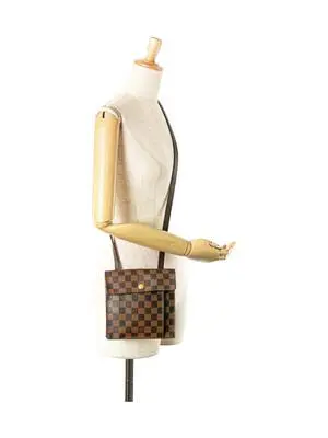 LOUIS VUITTON Damier Ebene Pimlico Crossbody Bag - Brown