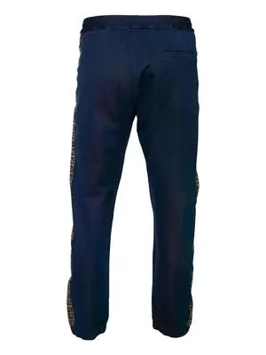 Fendi Monogram-pattern Track Pants - Blue