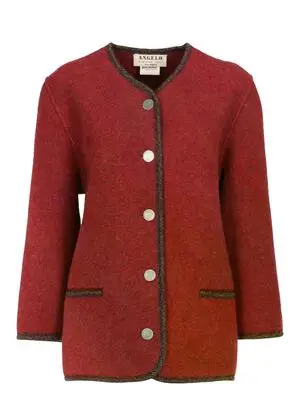 A.N.G.E.L.O. VINTAGE CULT 1990s Virgin Wool Jacket - Red
