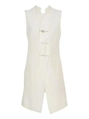 Kenzo 2023 Toggle Clasp Pocket Vest - Neutrals
