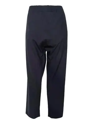 Marni Virgin Wool Blend Elastic Waist Trousers - Blue