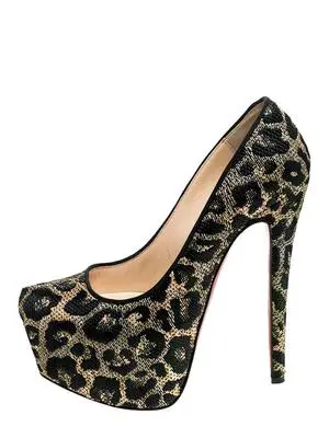 CHRISTIAN LOUBOUTIN 160mm Daffodile Platform Pumps - Black