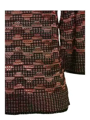 Missoni Lurex-knit Bell-sleeve Top - Brown