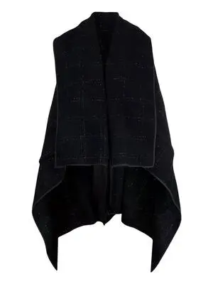 COMME DES GARÇONS Comme Des Garçons 1990s Tartan Knit Cape Coat