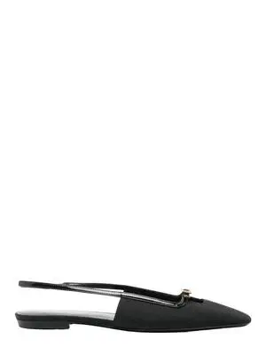 SAINT LAURENT Saint Laurent Buckle-Detail Slingback Mules