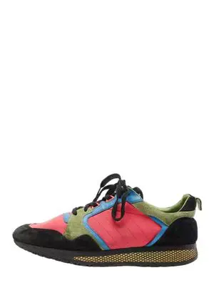 Gucci Colour-blocked Suede And Nylon Sneakers - Multicolour