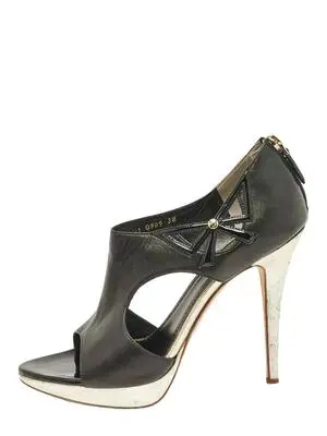 Dior Leather Bow Detail Pumps - Black
