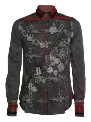 Dolce & Gabbana Pre-owned Printed Cotton Shirt - Grey