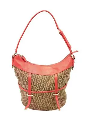 AIGNER Monogram Pattern Shoulder Bag - Brown