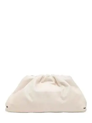 Bottega Veneta Gathered Detailing Clutch - Neutrals