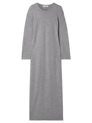 THE ROW Aline Cashmere Maxi Dress - Gray