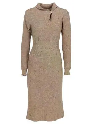 Missoni 1970s Zigzag Knit Midi Dress - Neutrals