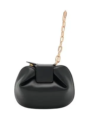 Gabriela Hearst Demi Soft Leather Clutch - Black