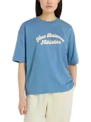 NEW BALANCE Athletics Logo Print T-shirt - Blue