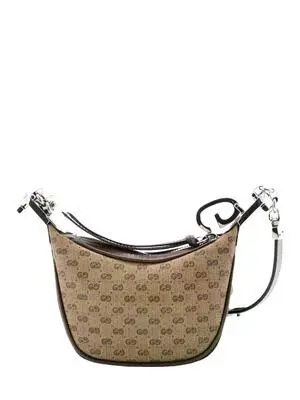Gucci Micro Gg Coated Canvas Mini Hobo Bag - Brown
