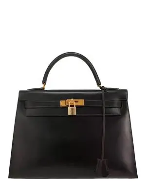 Hermès 1993 Kelly 32 Removable Handle Handbag - Black