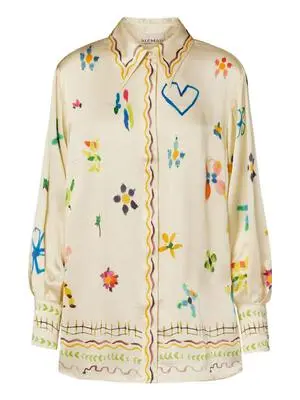 ALEMAIS Sidi Floral Silk Shirt - Multicoloured