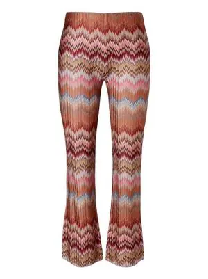 MISSONI Missoni Zigzag High-Rise Cropped Slim Trousers