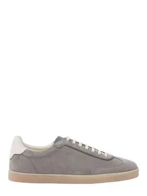 Brunello Cucinelli Brunello Cucinelli Suede Lace-Up Sneakers Grey