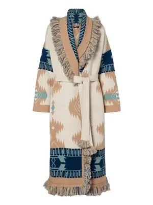 ALANUI Icon Jacquard Virgin Wool Cardigan
