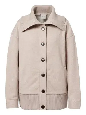 Varley Tammy Cotton-blend Jersey Jacket - Beige