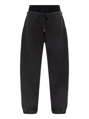 Attico Drawstring Track Pants - Black
