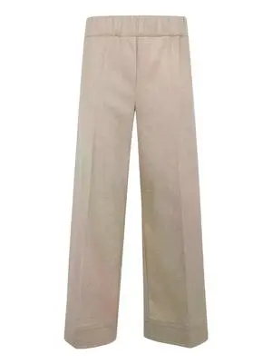 D.exterior Elasticated Waistband Trousers - Neutrals