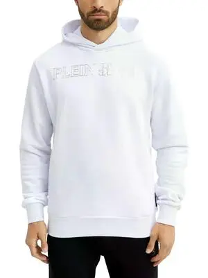 PLEIN SPORT Logo-print Hoodie - White