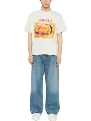 MELT Graphic-printed T-shirt - Neutrals