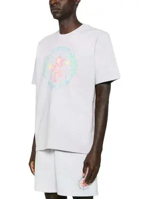 Casablanca Graphic-print Cotton T-shirt - Grey