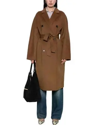 Marc O'polo Double-breasted Belted Coat - Brown