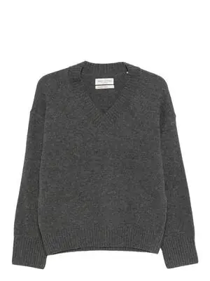 Marc O'polo V-neck Knit Sweater - Grey