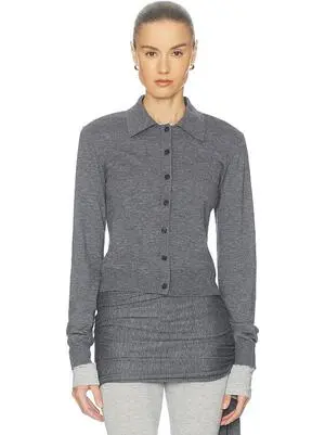 HELSA Kerstin Knit Cardigan - Grey