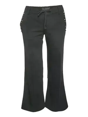ZADIG&VOLTAIRE Zadig&Voltaire Black Flared Leg Trousers With Stud Embellishment