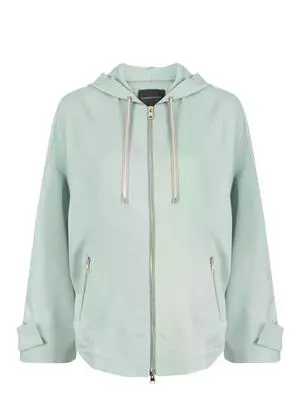 Lorena Antoniazzi Hooded Virgin Wool Blend Jacket - Green