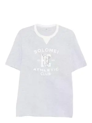 Brunello Cucinelli Crew-neck T-shirt - Grey